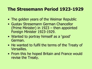 Weimar republic | PPT