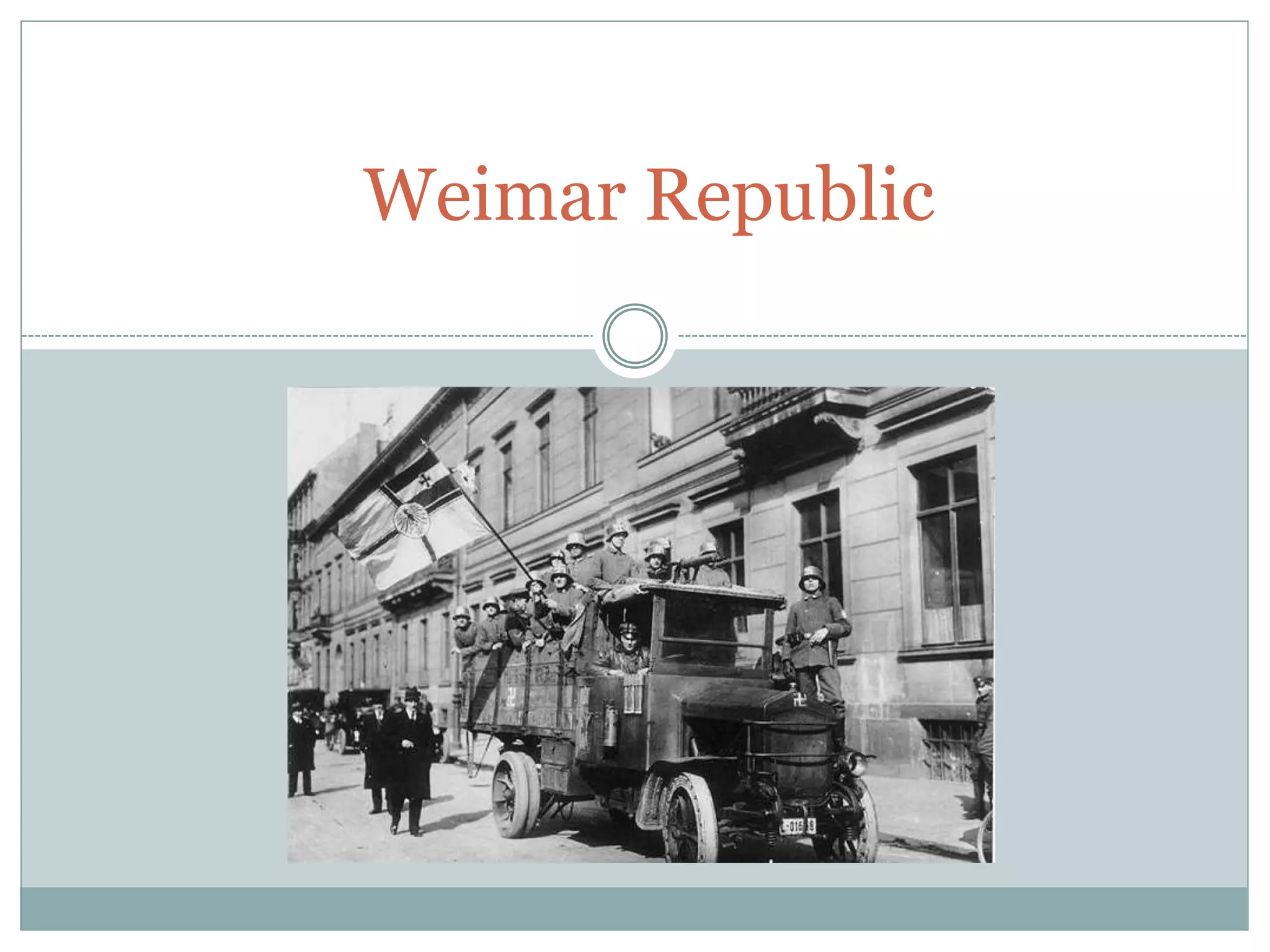 Weimar republic power point franco | PPTX
