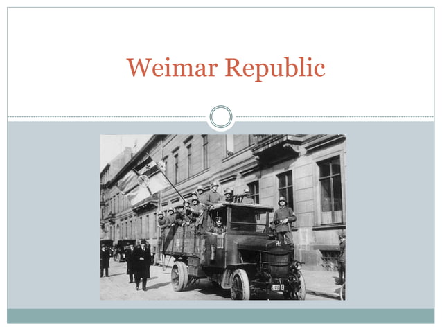 Weimar republic power point franco | PPTX | Death, Injury, or Military ...