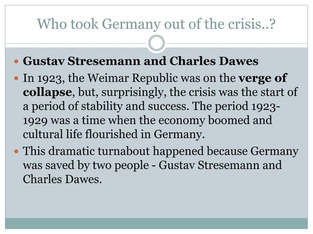 Weimar republic power point franco | PPTX | Death, Injury, or Military ...