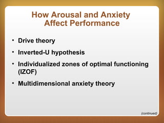 FW279 Arousal, Stress, and Anxiety | PPT