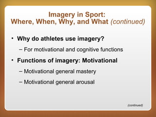 Imagery In Sport