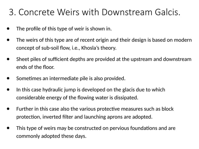 Weir and barrage- Causes of failure of weirs on permeable soils.pptx ...