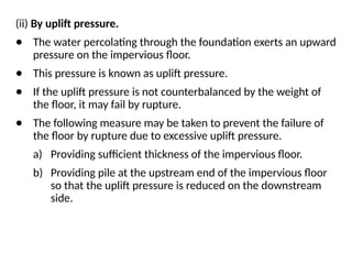 Weir and barrage- Causes of failure of weirs on permeable soils.pptx