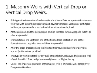 Weir and barrage- Causes of failure of weirs on permeable soils.pptx