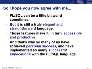 Weird Plsql | PPT
