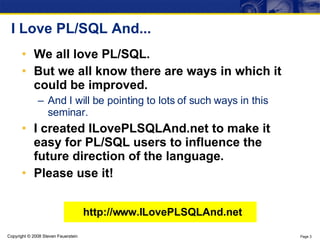 Weird Plsql | PPT