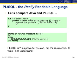 Weird Plsql | PPT