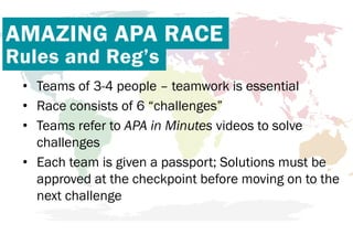 Flipping to Active Learning: Engaging Millennials with an 'Amazing Race ...