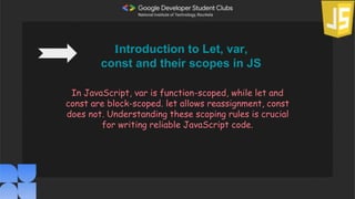 Weird Javascript Weekends first session presentaion | PPT