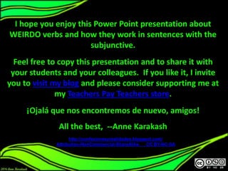Weirdo verbs | PPT
