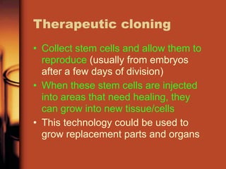 HS Biology - Biotechnology (gen. engineering, cloning, stem cells) | PDF