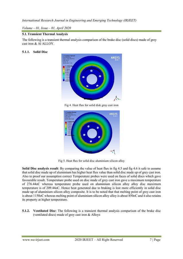 Analysis of Disc Brake by Modifying in Design and Material Composition ...