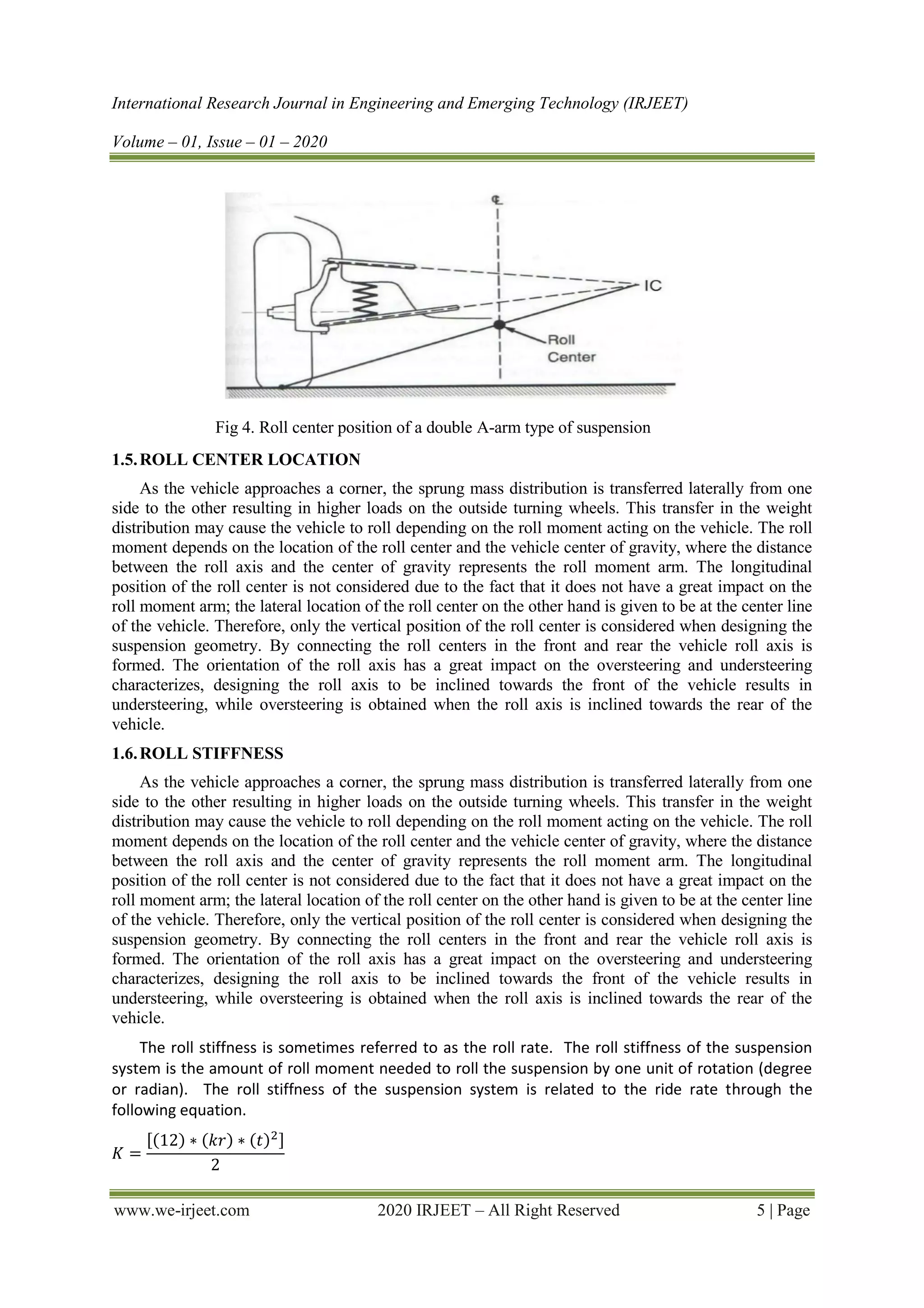 Kinematics and Compliance of Sports Utility Vehicle | PDF
