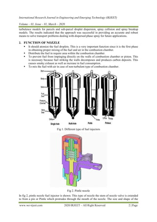 Study of fuel droplets from injector using ansys | PDF