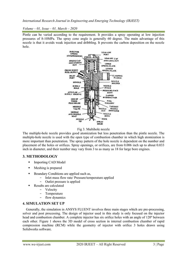 Study of fuel droplets from injector using ansys | PDF
