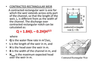 Rectangular Weirs