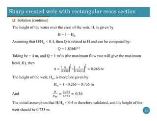 Weirs and flumes with broad | PDF