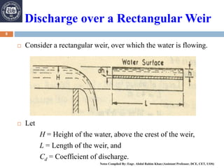 Weirs introduction hydraulic structures for civil engineering | PDF
