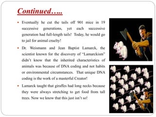 Weismann barrier or theory | PPTX
