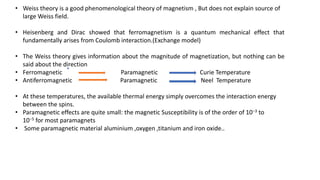 Weiss field model | PPTX