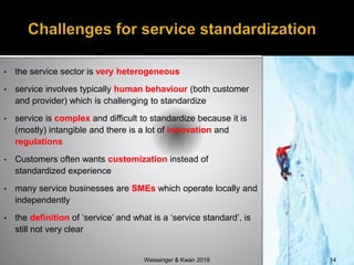 Service Science Research and Service Standards Development | PPTX