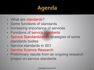 Service Science Research and Service Standards Development | PPTX