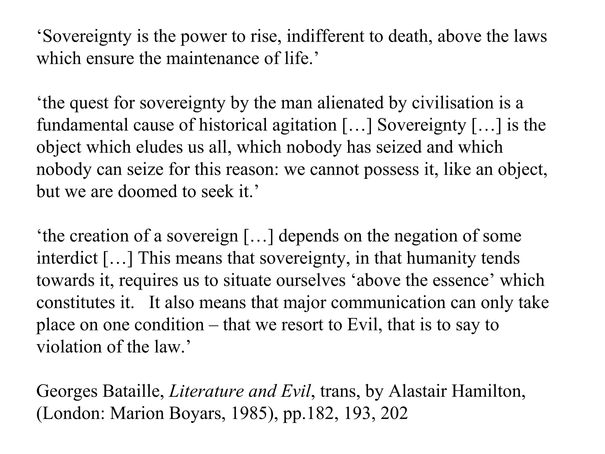 Peter Weiss - Marat/Sade, power, sovereignty & desire | PPT