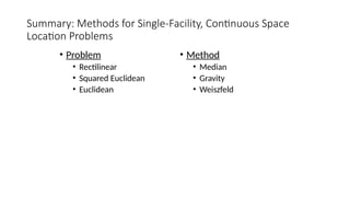 Penentuan Lokasi Weiszfeld Method (Metode Weiszfeld) | PPT