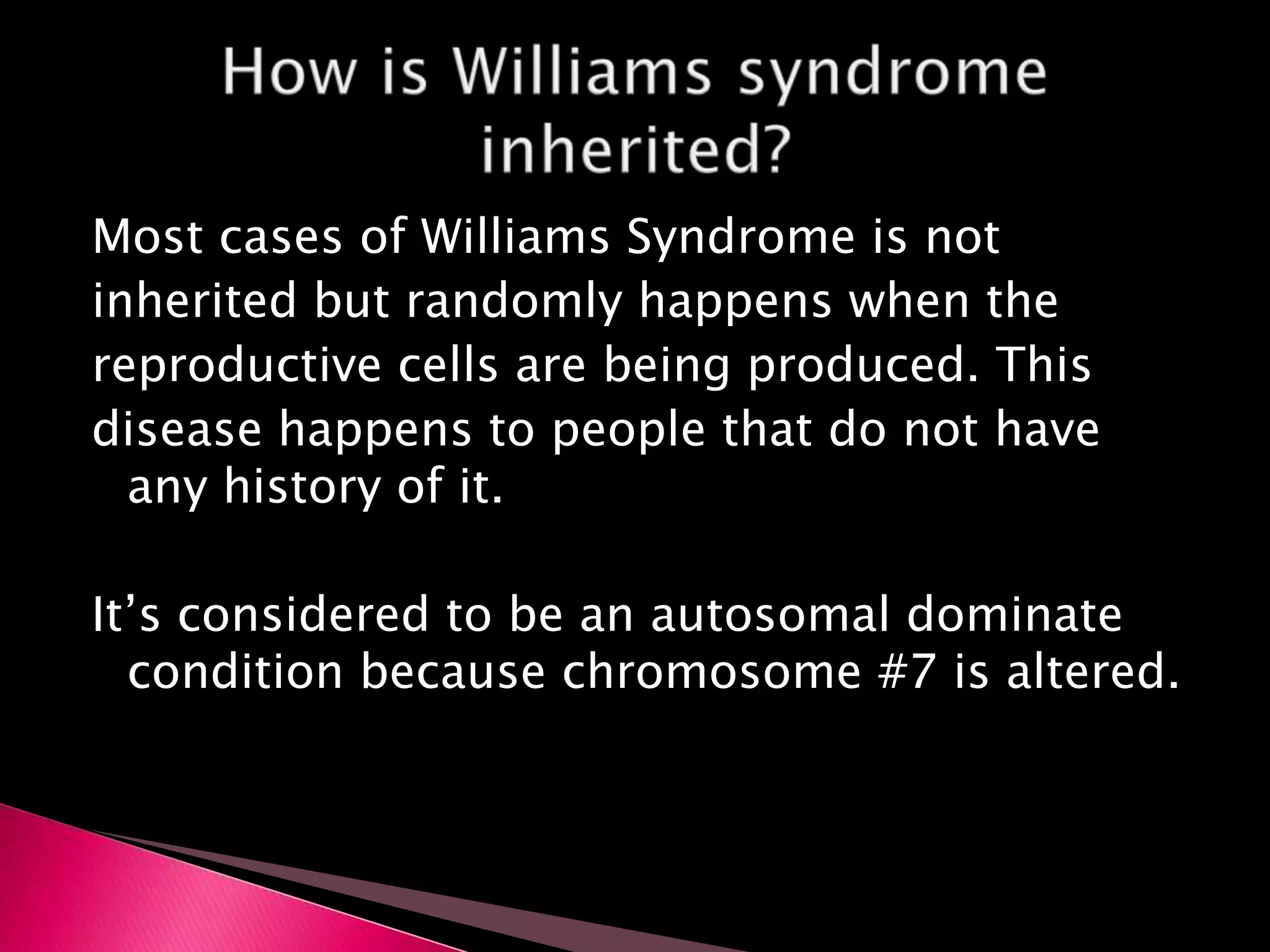 Williams Syndrome | PPTX