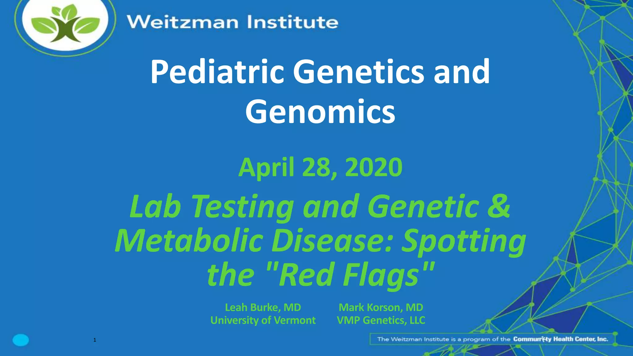 Pediatric Genetics & Genomics | PPTX