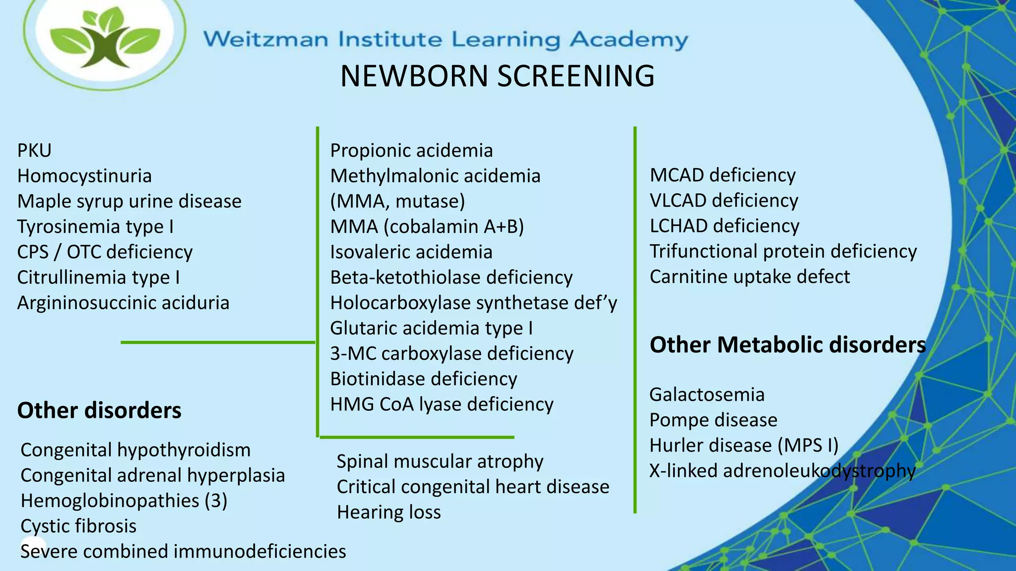 Weitzman Institute Webinar Series: Pediatric Genetics and Genomics | PPTX