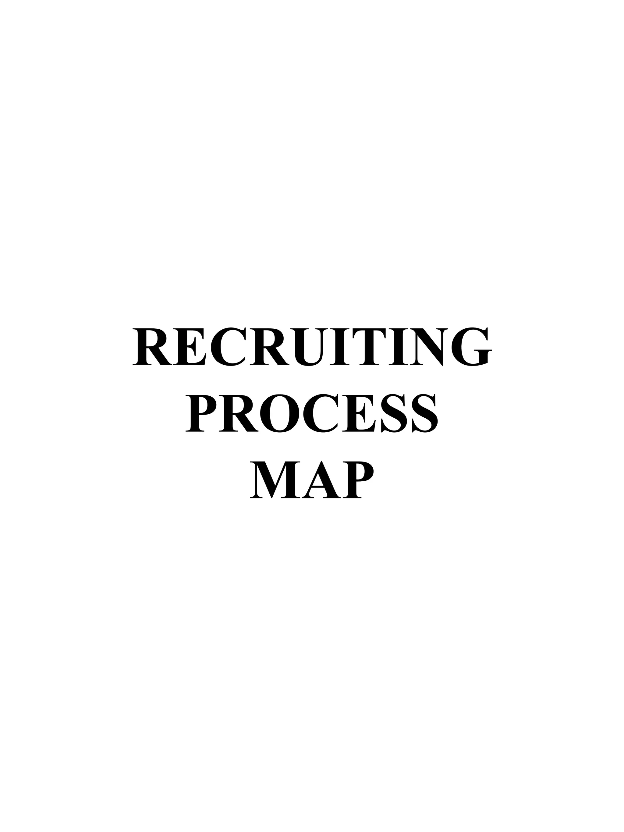 Recruiting Process Flow Map | PPT
