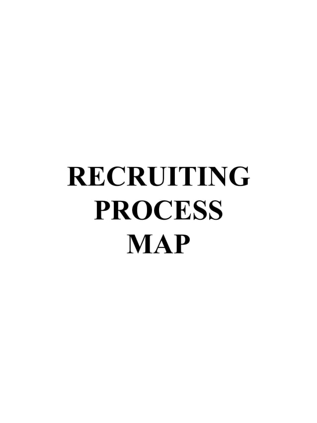 Recruiting Process Flow Map | PPT