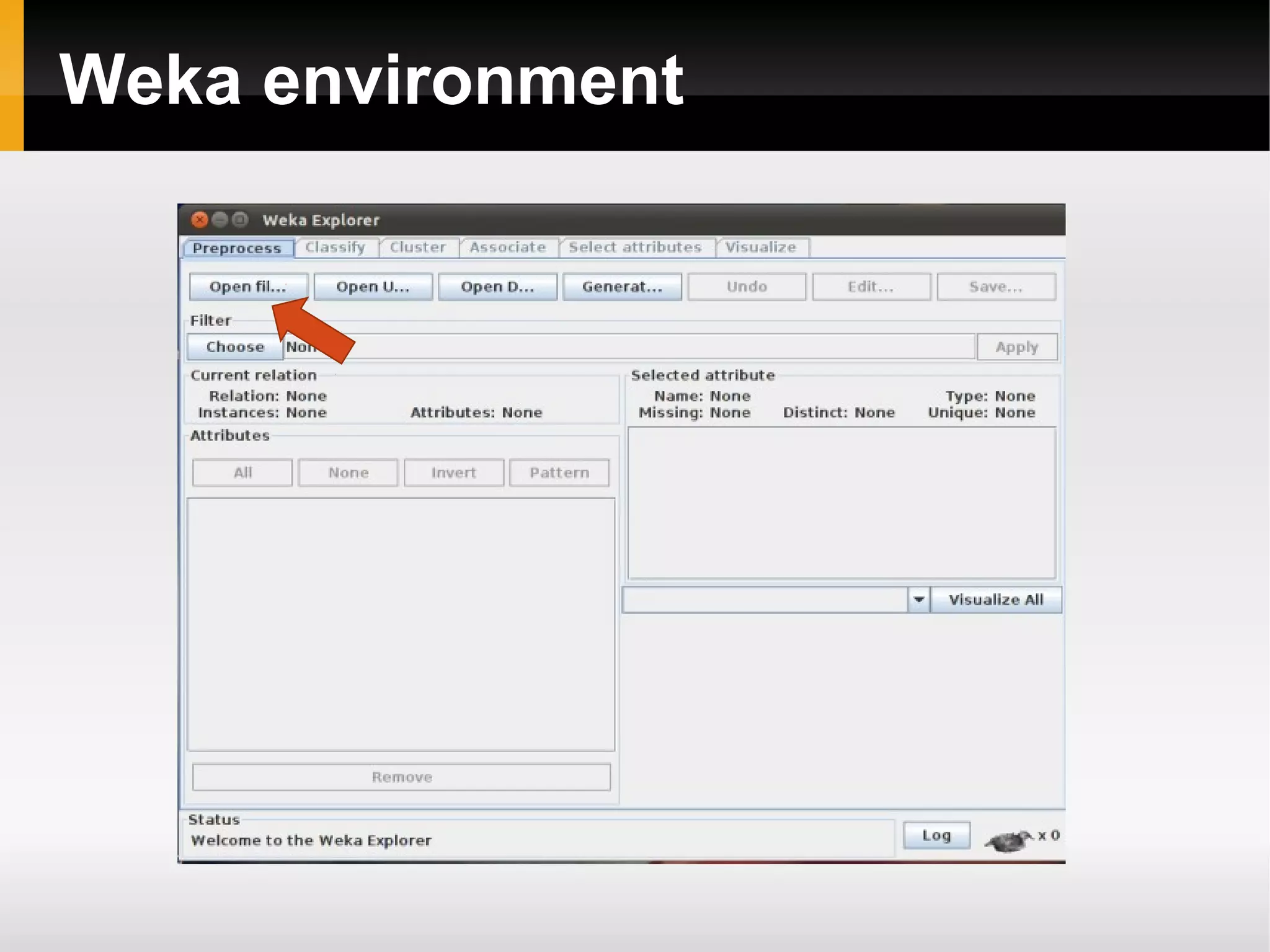 Weka Data Mining Tool Feature Extraction Ppt