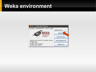 Weka - Data mining tool - Feature Extraction | PPT