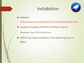 Weka | PPTX | Computing | Technology & Computing