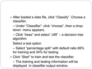 Weka classification | PPT
