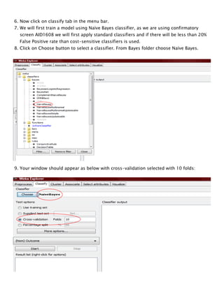 Weka guide | PDF | Technology & Computing