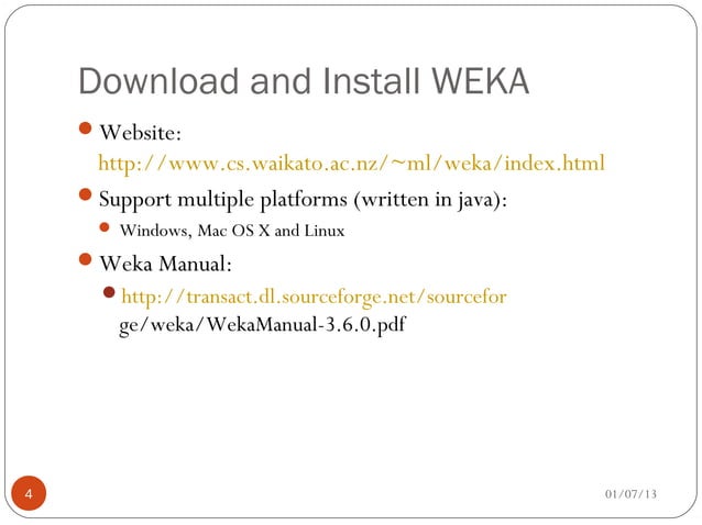 Weka presentation | PPT