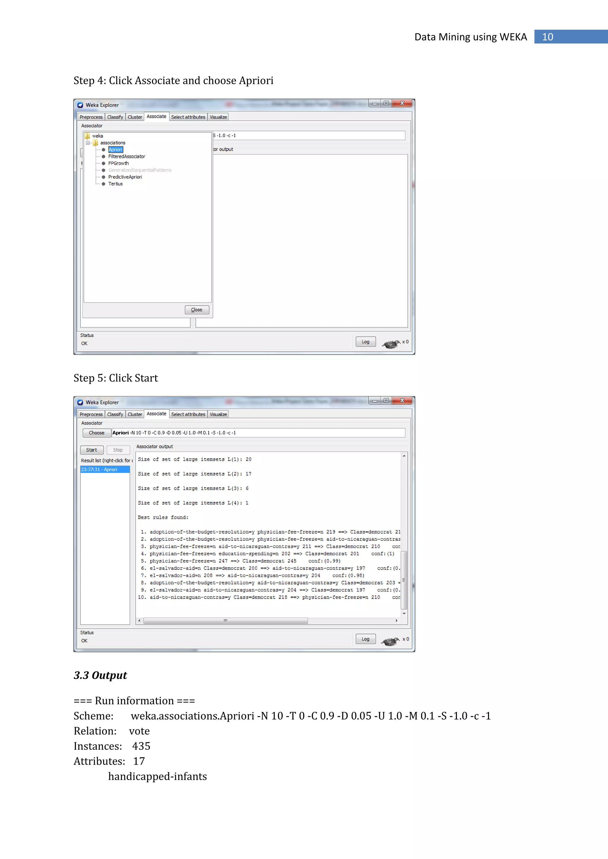 Weka project - Classification & Association Rule Generation | PDF
