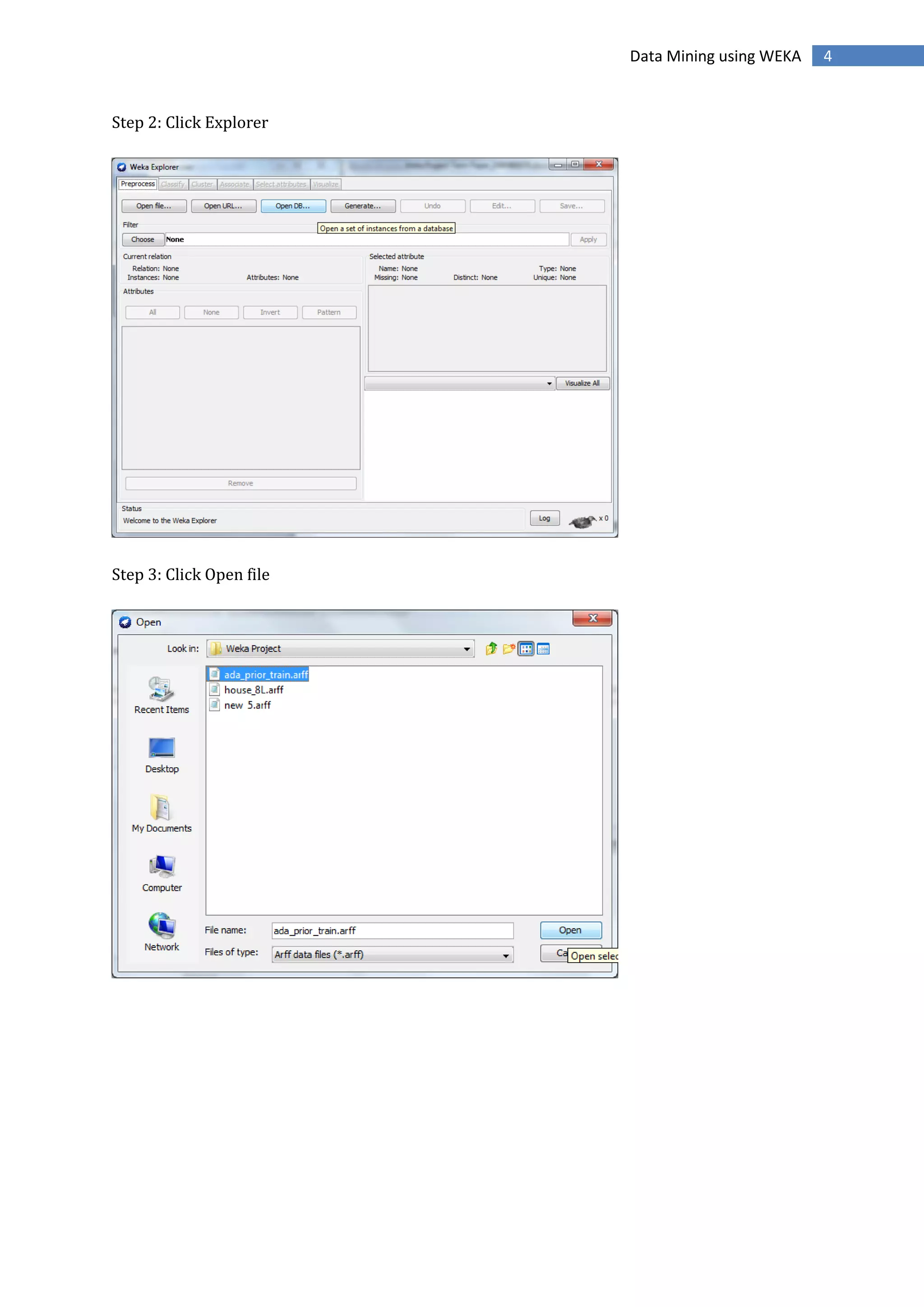 Weka project - Classification & Association Rule Generation | PDF