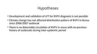 Development and Validation of Rapid Diagnostic Tools for Rift Valley ...