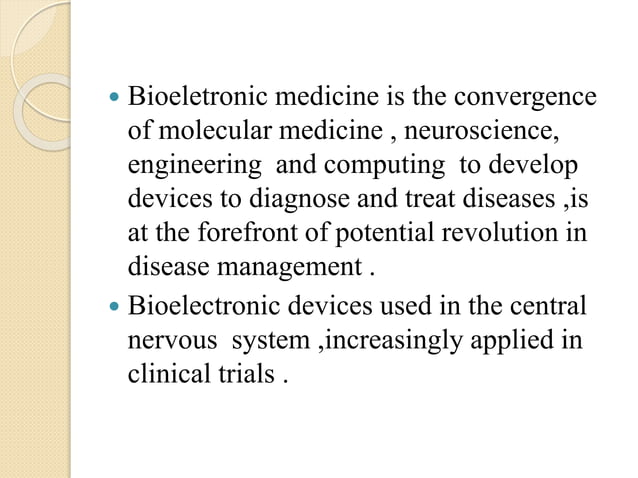 Bioelectronic medicines | PPT