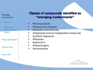 Emerging Contaminant Threats and the Great Lakes | PPT