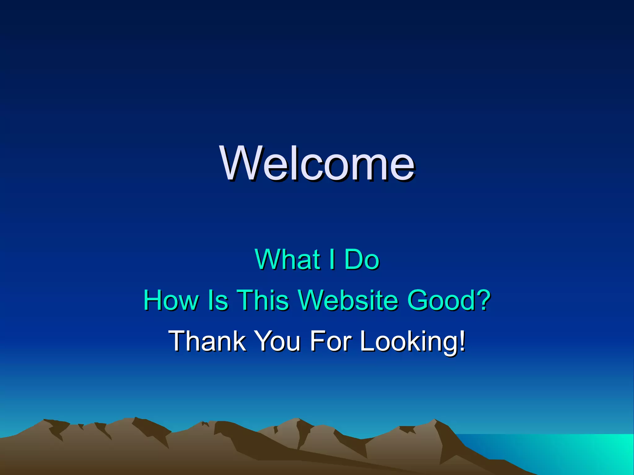 Welcome | PPT