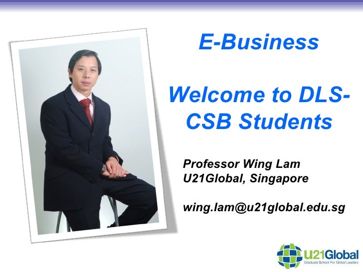 DLS CSB E-Business - Welcome Webinar