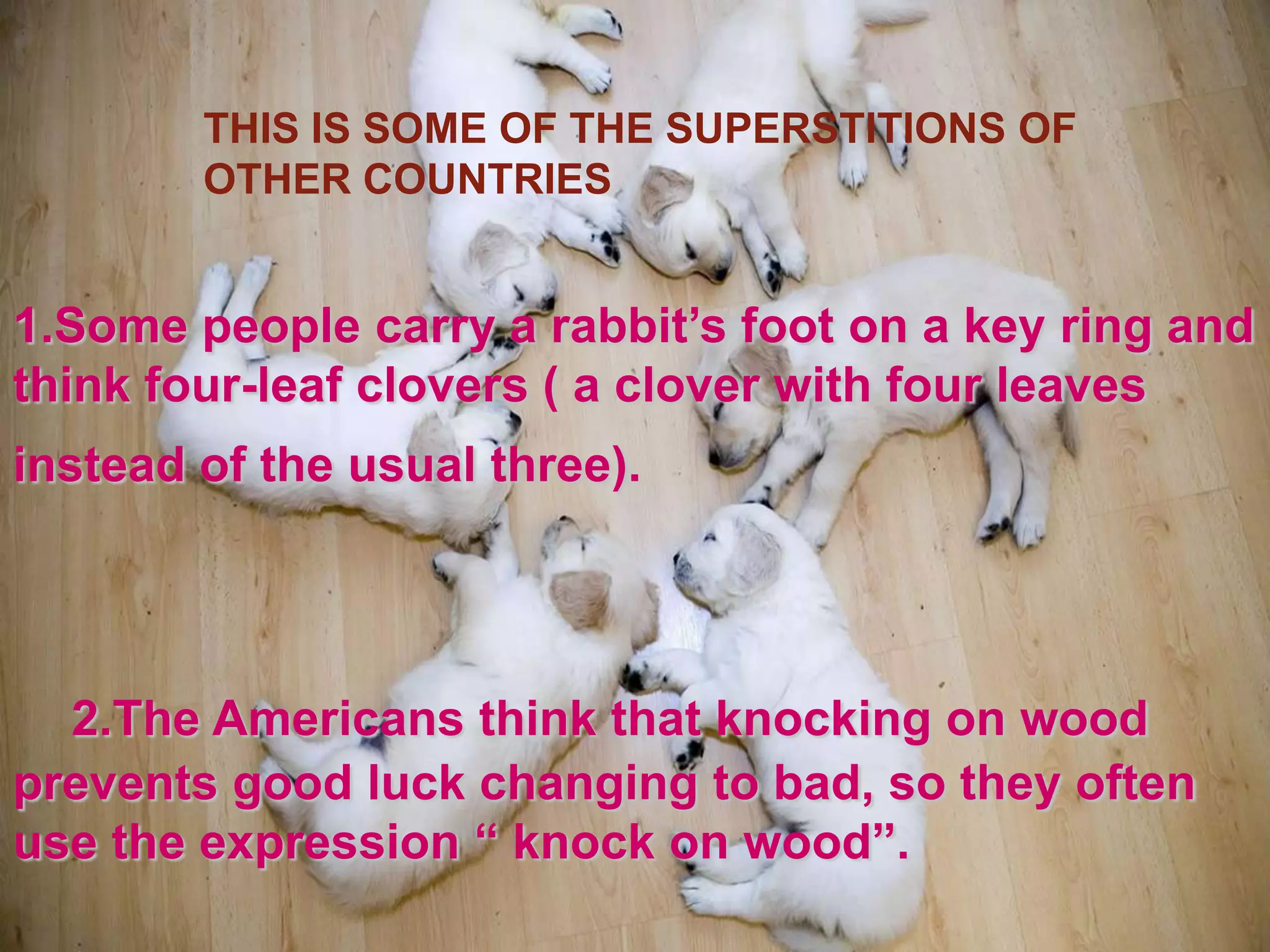 superstitions | PPTX