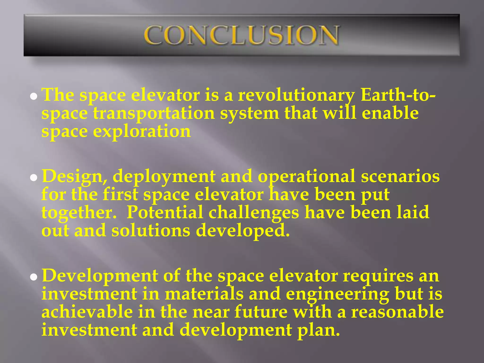 Space Elevator | PPTX