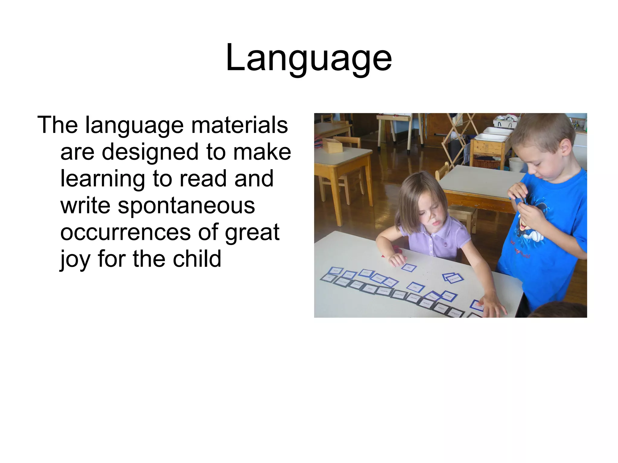 Introduction to the Montessori Method in the Primary Classroom | PPT